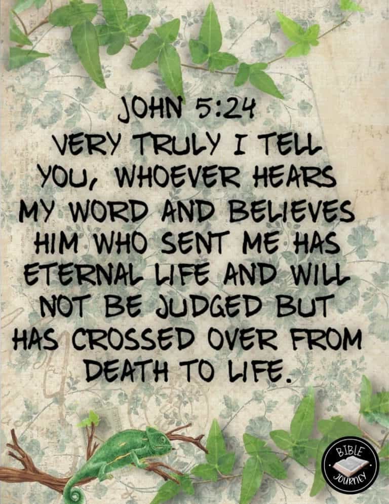 John 5:24 NIV - Picture Bible Verse