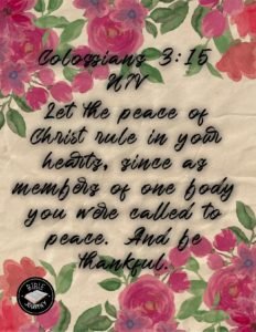 Colossians 3:15 NIV - Picture Bible Verses