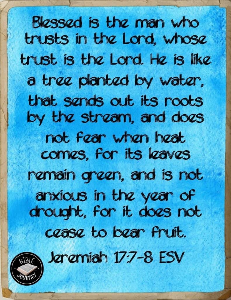 Jeremiah 17:7-8 ESV - Picture Bible Verses