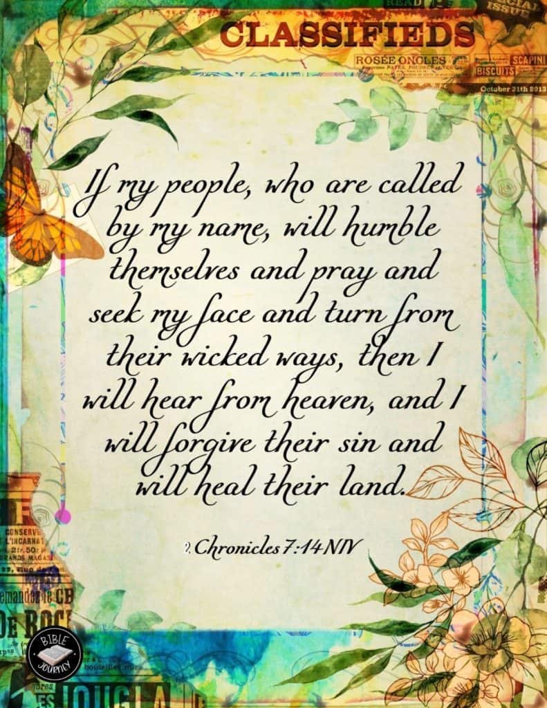 2 Chronicles 7:14 NIV - Encouraging Bible Verse