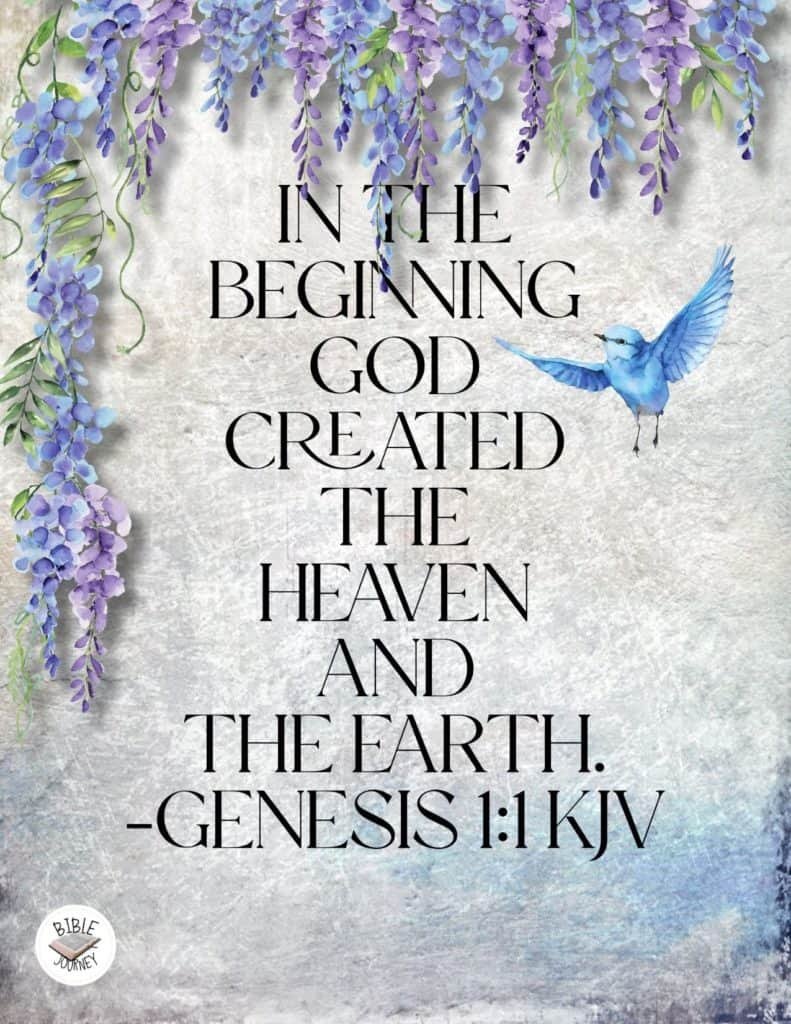 Genesis 1:1 KJV - The Creation Story Begins