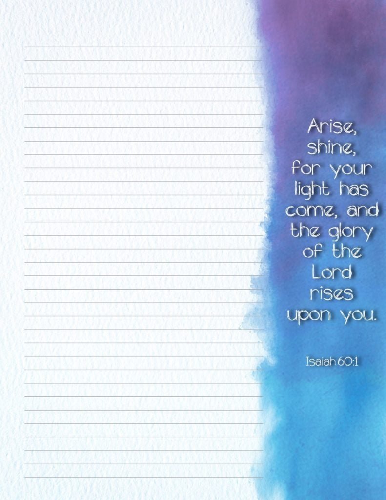 Cristian Stationary with Favorite Bible Verses